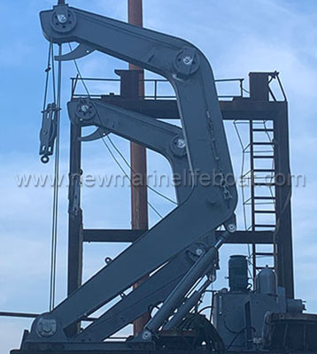 China Hydraulic Gravity Davit | Hydraulic Davit Crane - New Marine